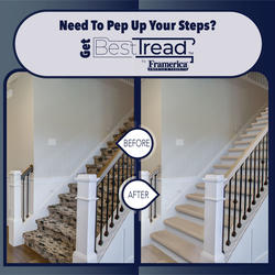 Frameria® 48" Light Gray Round Nose Retro Tread at Menards®