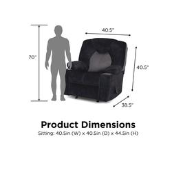 Comfort Eze® Proctor Dark Gray Recliner at Menards®