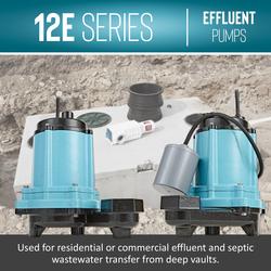 Little Giant 1/2 HP Cast Iron Effluent Pump at Menards®