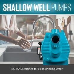 Little Giant® 1/2 HP Cast Iron Shallow Well Jet Pump at Menards®