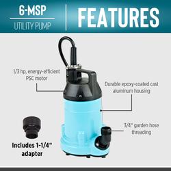 Little Giant® 1/3 HP Cast Aluminum Utility Pump at Menards®
