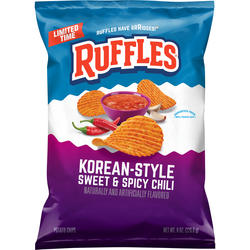 Ruffles® Korean-Style Sweet & Spicy Chili Potato Chips - 8 oz. at Menards®