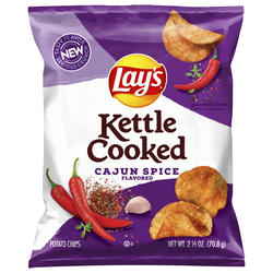 Lay's® Kettle Cooked Cajun Spice Flavored Potato Chips - 2.5 oz at Menards®