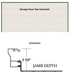 BayGuard™ 10' x 8' x 5-1/2" Prefinished Aluminum Retro-Fit Split Header ...