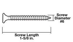 Grip Fast® #6 x 1-5/8" Phillips Drive Fine Thread Drywall Screw - 5 lb ...