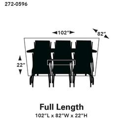 Backyard Creations™ Deluxe Rectangle/Oval Patio Set Cover at Menards®