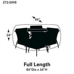 Backyard Creations™ Deluxe Round/Square Patio Set Cover at Menards®