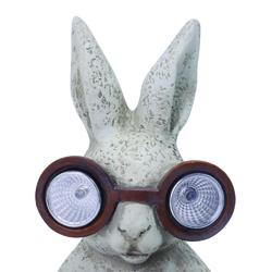 Enchanted Garden® 8" Solar Reading Rabbit Garden Statue at Menards®