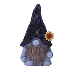 Enchanted Garden® 15" Solar Rustic Gnome Garden Statue at Menards®