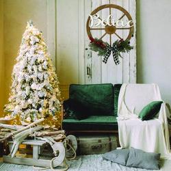 Enchanted Forest® 20" Wooden "Believe" Wheel Holiday Wall Décor at Menards®