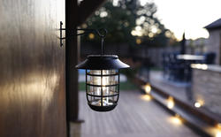 Patriot Lighting® Eydis Black Solar Powered LED Outdoor Wall Light - 2 ...