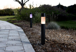 Moonrays® Black Low Voltage Smart LED Bollard Path Landscape Light - 4 ...