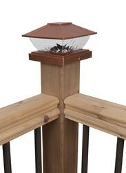 Patriot Lighting® Solar Integrated LED Lakota Copper Post Cap Landscape ...