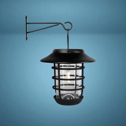 Patriot Lighting® Eydis Black Solar Powered LED Outdoor Wall Light - 2 ...