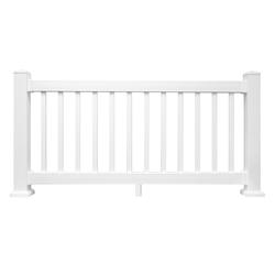 Fypon® QuickRail® Premium 36" x 72" White Synthetic Rail Kit with ...
