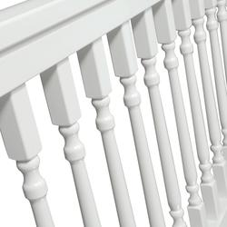 Fypon® QuickRail® Premium 36" x 96" White Synthetic Rail Kit with ...