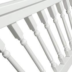 Fypon® QuickRail® Premium 36" x 8' White Stair Rail Kit with Colonial ...