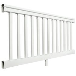Fypon® QuickRail® Premium 36" x 96" White Synthetic Rail Kit with ...