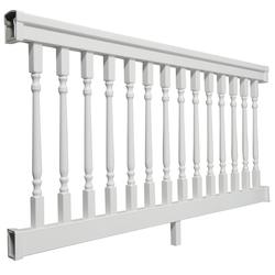 Fypon® QuickRail® Premium 36" x 120" White Synthetic Rail Kit with ...