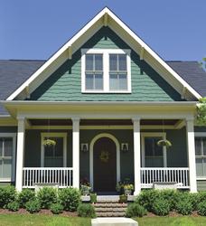 Fypon® QuickRail® Plus 36" x 6' White Rectangle Stair Rail Kit with ...