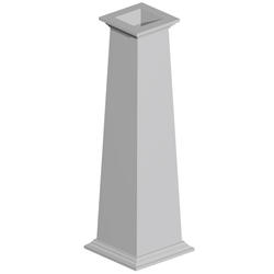 Fypon® QuickWrap 8" x 12" x 96" PremiumSelect White Tapered Flat Panel ...