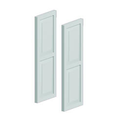 Fypon® 16"W x 48"H Primed Smooth Polyurethane Double Raised Panel ...