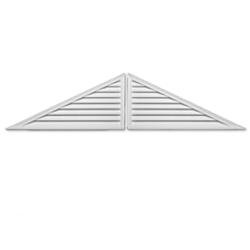 Fypon® 60" Wide x 30" High Polyurethane Decorative 2-Piece Triangle ...