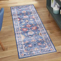 Gertmenian Crystal Print Cullen Traditional Oriental Blue 5' x 7' Area ...