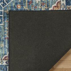 Gertmenian Crystal Print Soha Traditional Moroccan Blue 6' x 9' Area ...