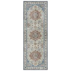 Gertmenian Crystal Print Soha Traditional Moroccan Blue 6' x 9' Area ...