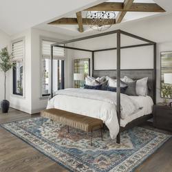 Gertmenian Crystal Print Soha Traditional Moroccan Blue 8' x 10' Area ...