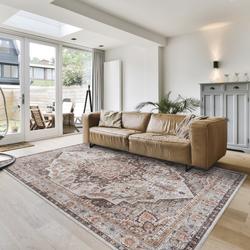 Gertmenian Crystal Print Soha Traditional Moroccan Brown 9' x 13' Area ...