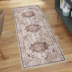 Gertmenian Crystal Print Soha Traditional Moroccan Brown 9' x 13' Area ...