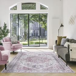 Gertmenian Crystal Print Soha Traditional Moroccan Pink 8' x 10' Area ...