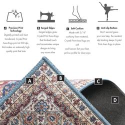 Gertmenian Crystal Print Cullen Traditional Oriental Red 5' x 7' Area ...