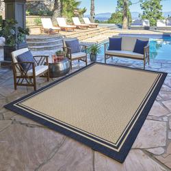 Gertmenian Paseo Soroa Sand/Navy 9' x 13' Area Rug at Menards®