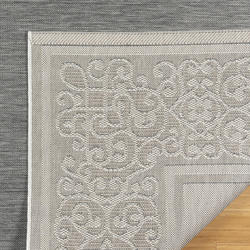 Gertmenian Paseo Tedo Dark Grey/White 5' x 8' Area Rug at Menards®