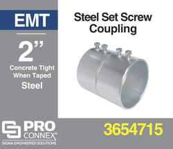 Sigma ProConnex® 2" EMT Steel Set Screw Coupling at Menards®