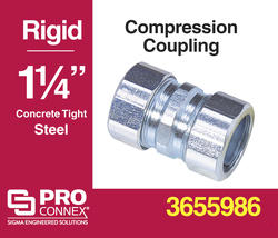 Sigma ProConnex® 1-1/4" Rigid Compression Coupling at Menards®