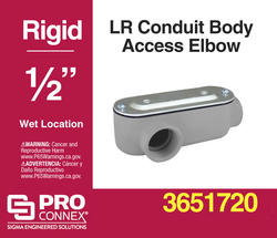 Sigma ProConnex® 1/2" Rigid LR Conduit Body at Menards®
