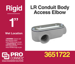 Sigma ProConnex® 1" Rigid LR Conduit Body at Menards®
