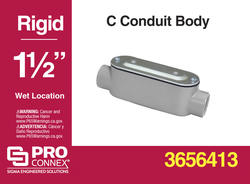 Sigma ProConnex® 1-1/2" Rigid C Conduit Body at Menards®