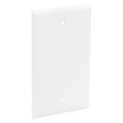 Sigma Engineered Solutions® 1-Gang Metal Blank White Weatherproof Cover ...