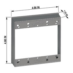 Sigma Engineered Solutions® 2-Gang Metal Gray Weatherproof Extension ...