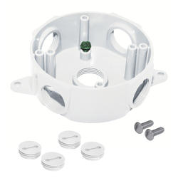 Sigma Engineered Solutions® Round 1/2" 5-Hole Weatherproof White ...
