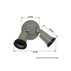 Sigma Engineered Solutions® Gray PAR38 Lamp Holders and Round Security ...