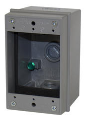 Sigma Engineered Solutions® 1-Gang Metal Gray Weatherproof Extension ...