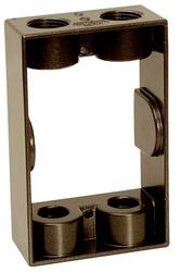 Sigma Engineered Solutions® 1-Gang Metal 1/2" 4-Hole Bronze ...