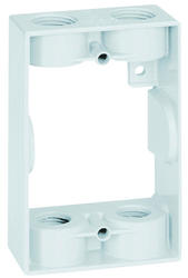 Sigma Engineered Solutions® 1-Gang Metal 1/2" 4-Hole White Weatherproof ...