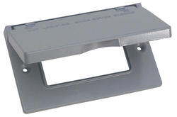 Sigma Engineered Solutions® 1-Gang Metal Gray Horizontal GFCI ...